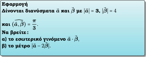 ΜΕΤΡΟ ΓΡΑΜΜΙΚΟΥ ΣΥΝΔΥΑΣΜΟΥ ΔΥΟ ΔΙΑΝΥΣΜΑΤΩΝ