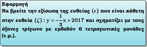 ΕΥΘΕΙΑ ΠΟΥ ΣΧΗΜΑΤΙΖΕΙ ΤΡΙΓΩΝΟ ΜΕ ΤΟΥΣ ΑΞΟΝΕΣ