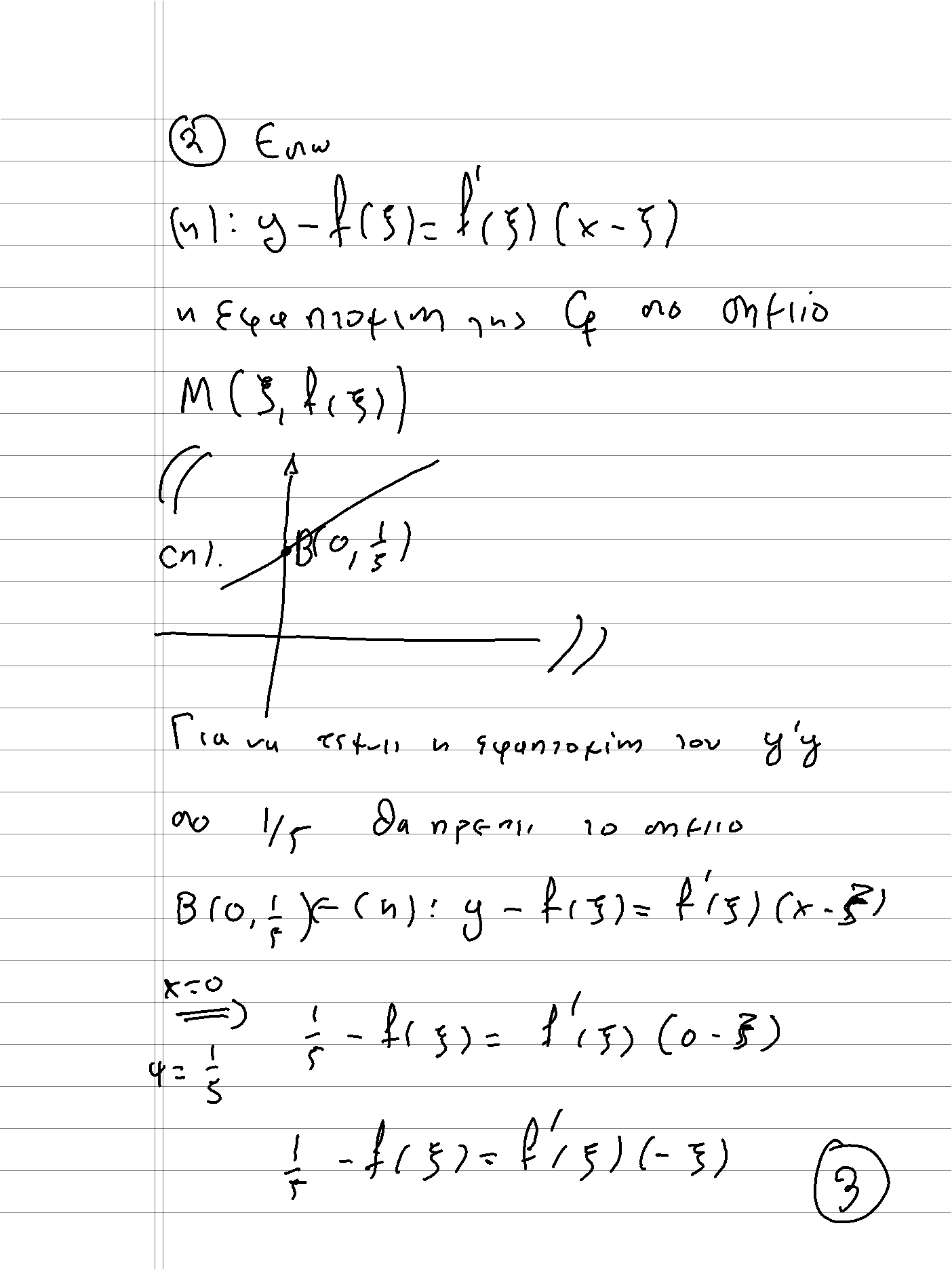 ΜΑΘΗΜΑΤΙΚΑ Γ ΛΥΚΕΙΟΥ ΕΦΑΠΤΟΜΕΝΗ ΣΥΝΑΡΤΗΣΗΣ